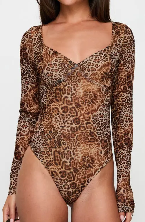 Princess Polly Elixia Print Long Sleeve Bodysuit