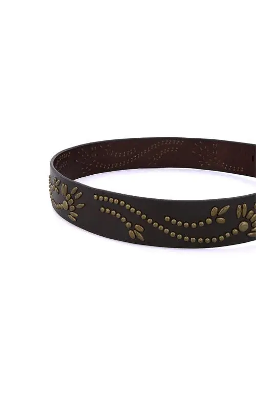 Bed Stu Hudson Leather Belt - Gold
