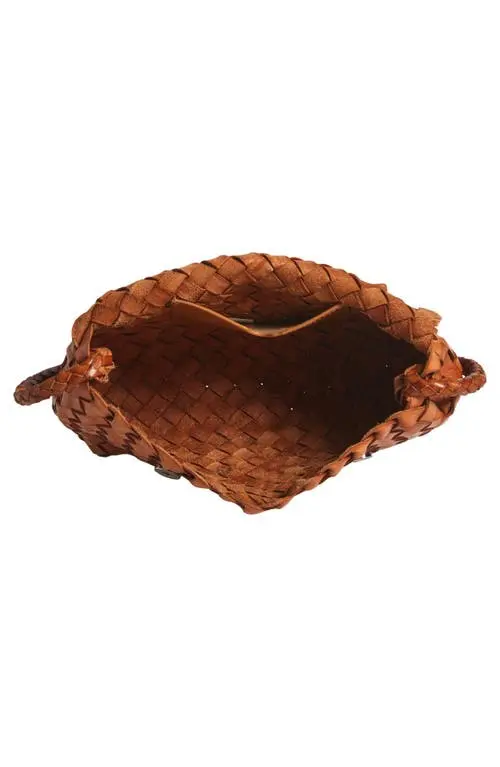 LOEFFLER RANDALL Vinnie Woven Leather Crossbody Bag - Timber