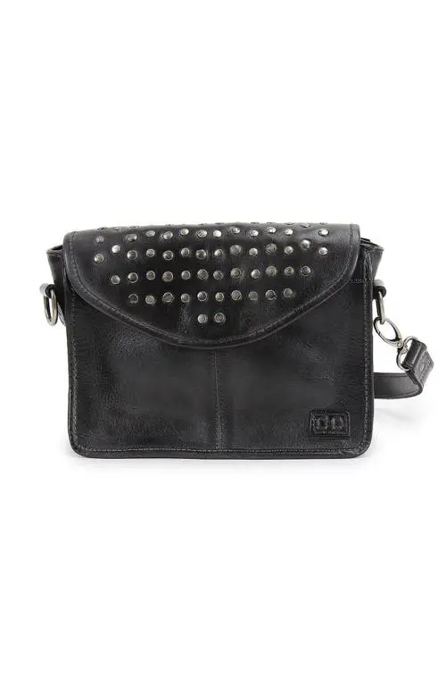 Bed Stu Studded Leather Crossbody Handbag - Black Dd