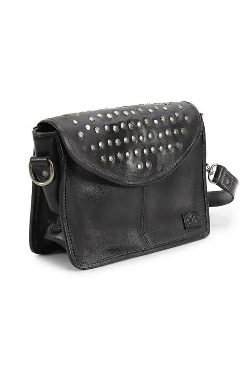 Bed Stu Studded Leather Crossbody Handbag - Black Dd