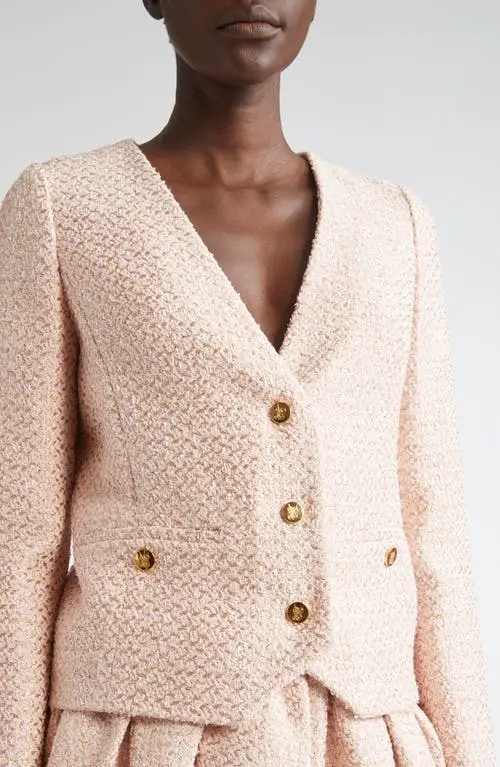 Giambattista Valli Metallic Bouclé Jacket