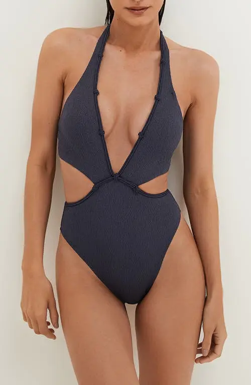 VIX PAULA HERMANNY Firenze Clea One-piece Swimsuit - Blue