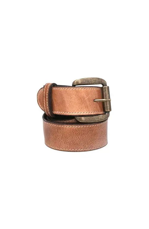 Bed Stu Meander Leather Belt - Tan Rustic