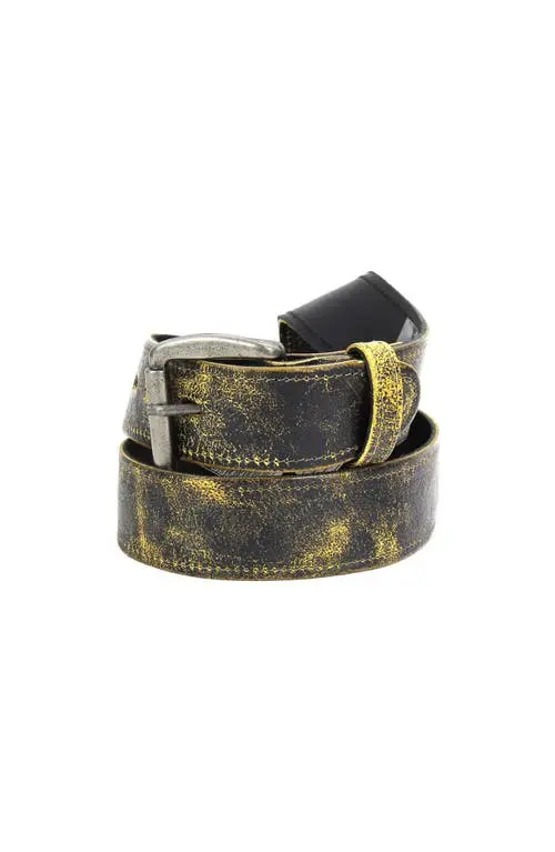 Bed Stu Meander Leather Belt - Tang Black Delux