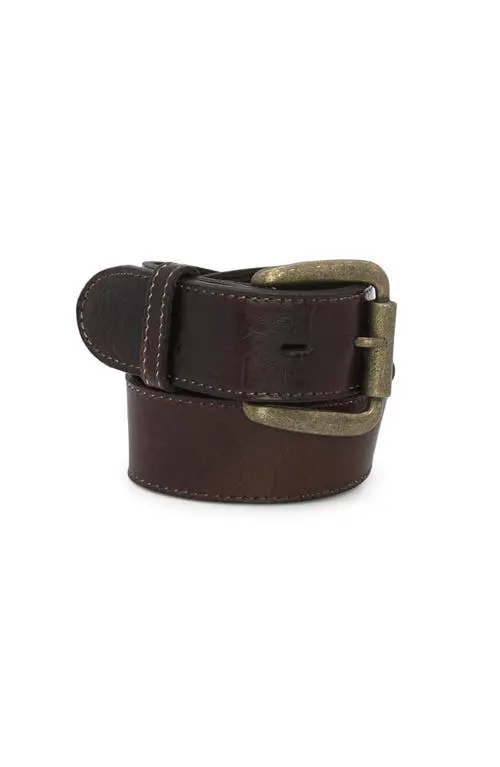 Bed Stu Meander Leather Belt - Teak Rustic