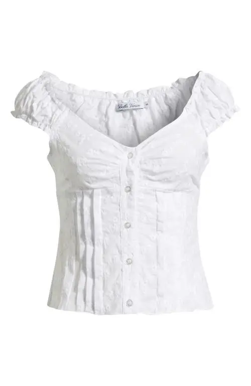 BELLA VENICE Embroidered Cotton Shirt