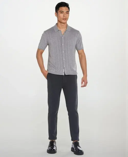 LEDGER & FORD Coronado Knit Shirt - Grey