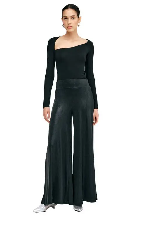 MARCELLA Georgia Metallic Wide Leg Pants