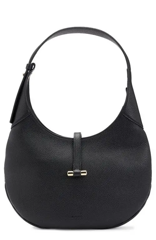 BOSS Lidney Leather Hobo Bag