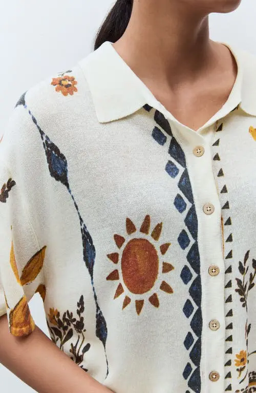 NEXT Retro Printed Knit Shirt