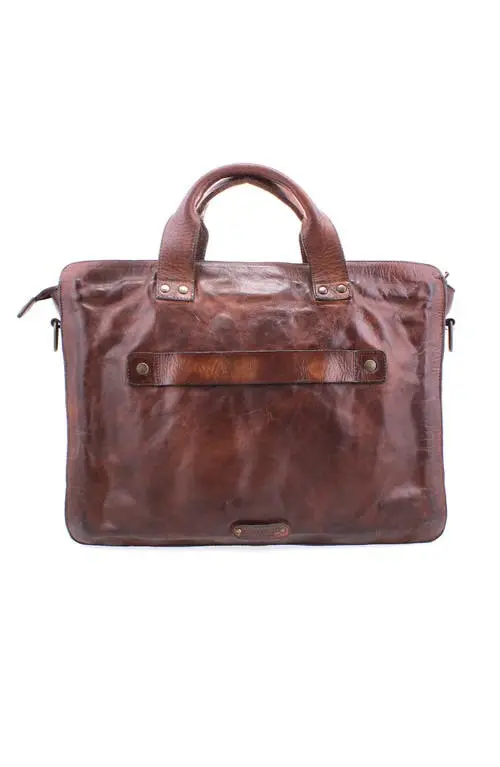 Bed Stu Leather Messenger Bag - Teak Dd
