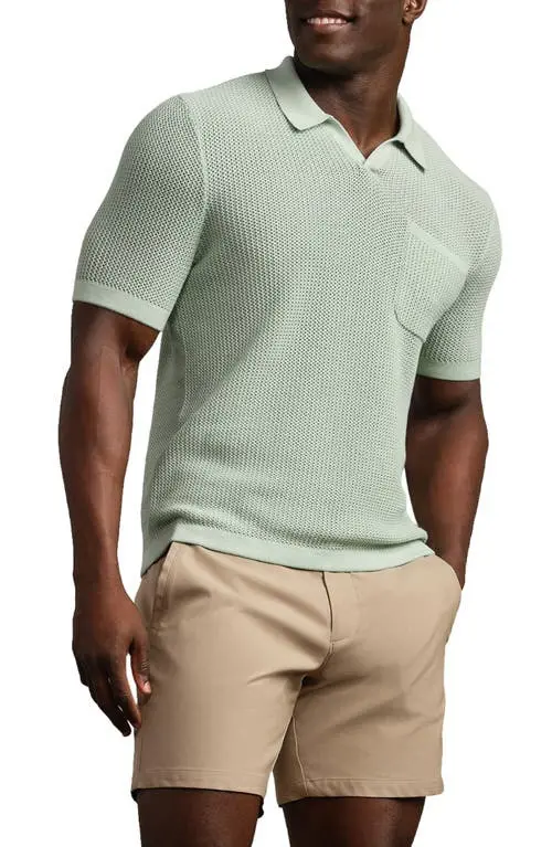 RHONE Coastal Johnny Collar Polo - Cool Mint