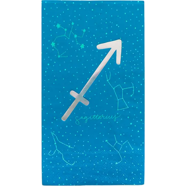 JOLLITY & CO Zodiac Themed Guest Napkins - Sagittarius