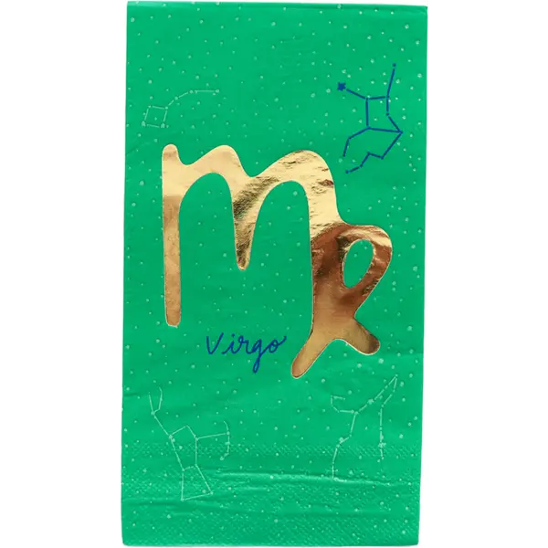 JOLLITY & CO Zodiac Themed Guest Napkins - Virgo