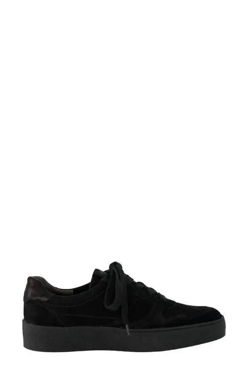 Paul Green Leather Zip Sneaker - Black Combo