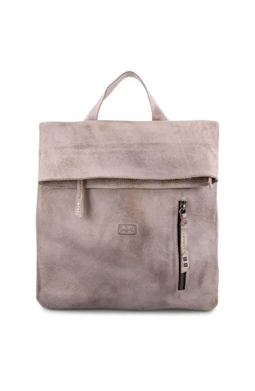 Bed Stu Leather Backpack - Light Grey Glove
