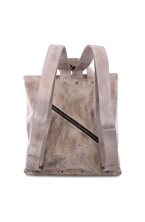 Bed Stu Leather Backpack - Light Grey Glove