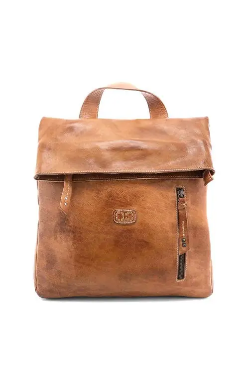 Bed Stu Leather Backpack - Tan Rustic
