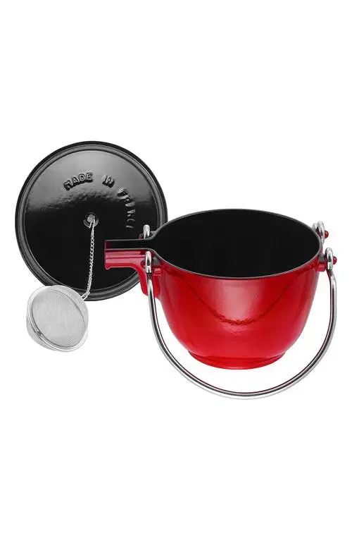 STAUB 1-quart Enameled Cast Iron Tea Kettle