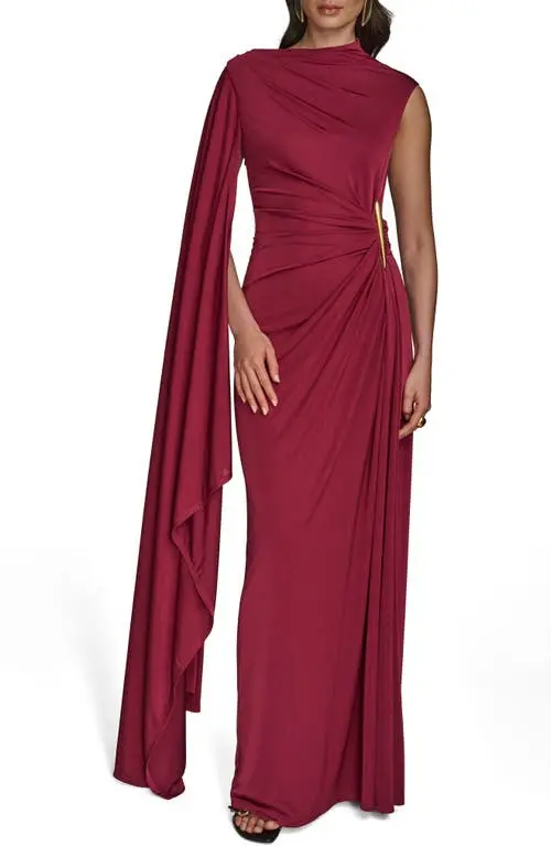 Donna Karan New York Ruched Drape Gown