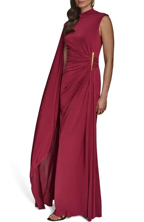 Donna Karan New York Ruched Drape Gown