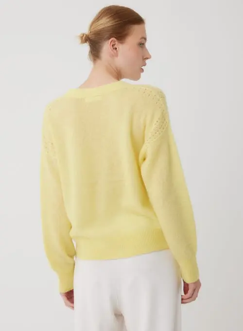 Majestic Filatures Cashmere Silk Pointelle Cardigan