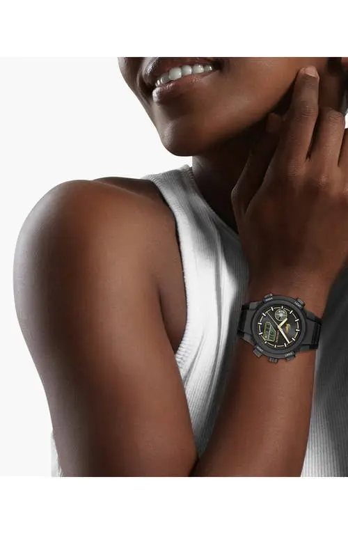 Lacoste Silicone Strap Watch - Black