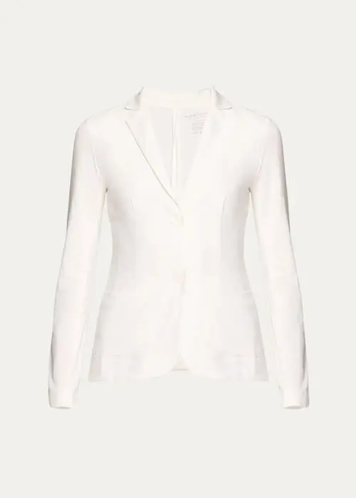 Majestic Filatures Soft Touch Two Button Blazer - Blanc