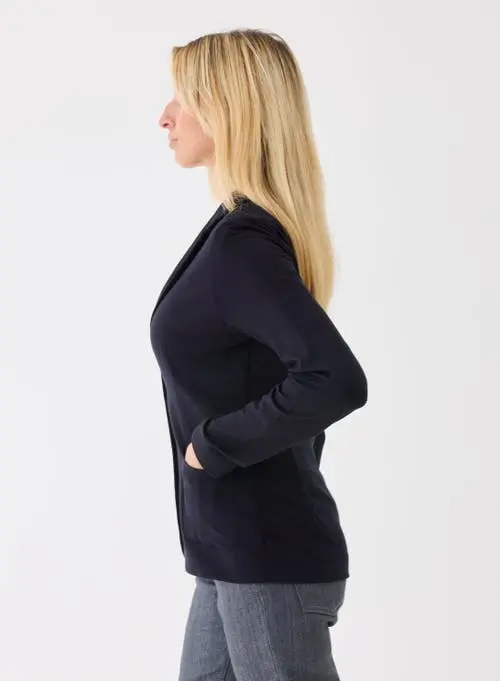 Majestic Filatures Soft Touch Two Button Blazer - Marine
