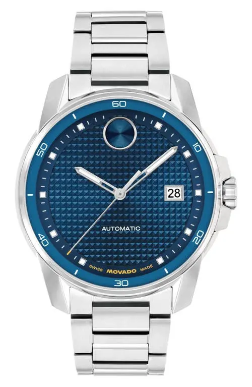 Movado Bold Verso Automatic Bracelet Watch - Blue