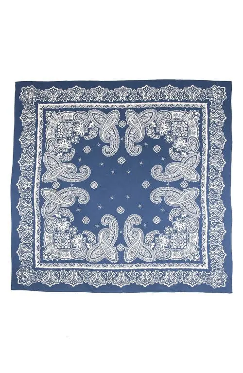 VIENS AVEC MOI Paisley Large Silk Square Scarf