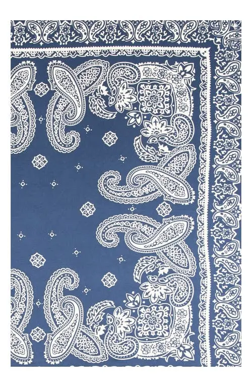 VIENS AVEC MOI Paisley Large Silk Square Scarf