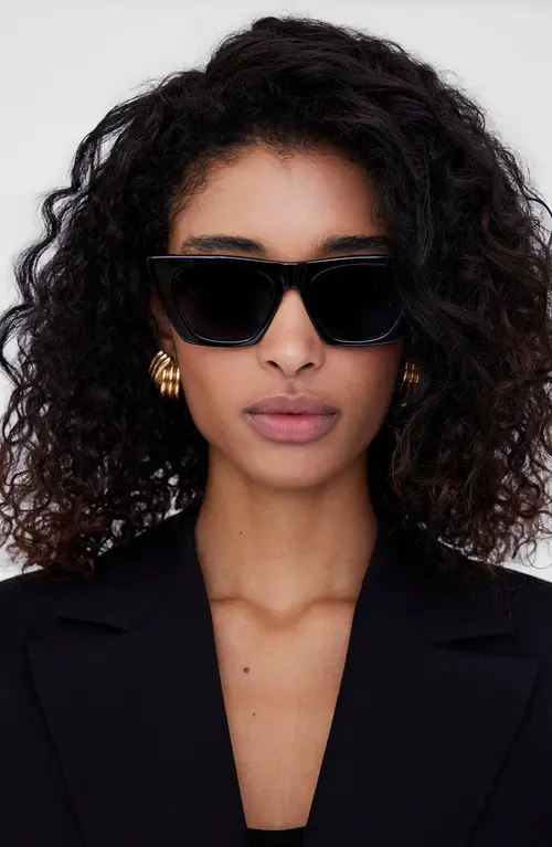 ANINE BING Square Frame Sunglasses - Black