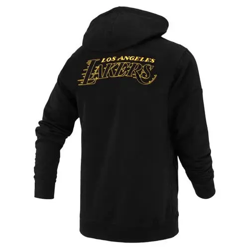 FISLL Los Angeles Lakers Logoman Shadow Collection Pullover Hoodie - Black
