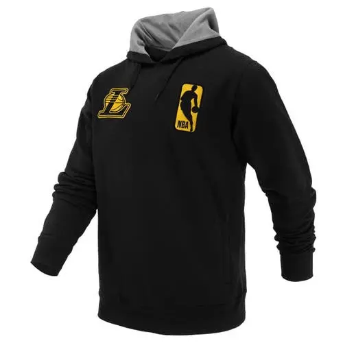 FISLL Los Angeles Lakers Logoman Shadow Collection Pullover Hoodie - Black