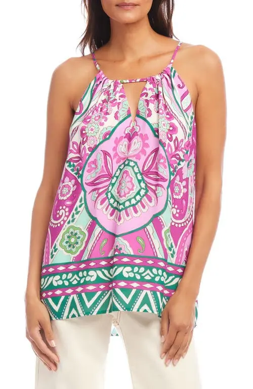 Karen Kane Keyhole Sleeveless Tank Top