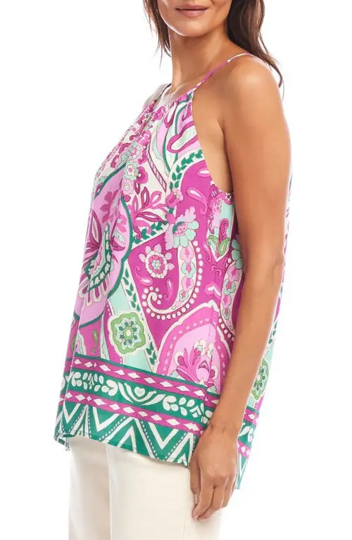 Karen Kane Keyhole Sleeveless Tank Top