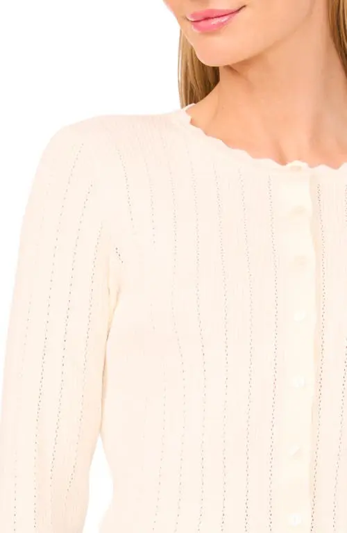Ted Baker London Rib Pointelle Cardigan