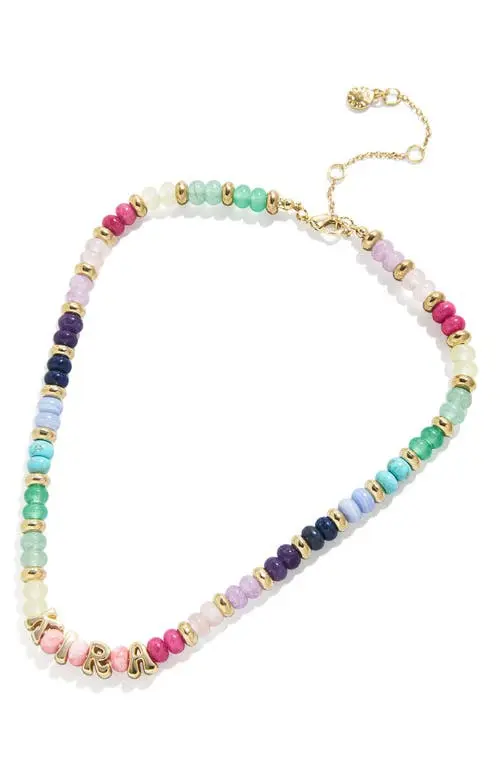 Baublebar Custom Semiprecious Bubble Necklace - Gold Multi