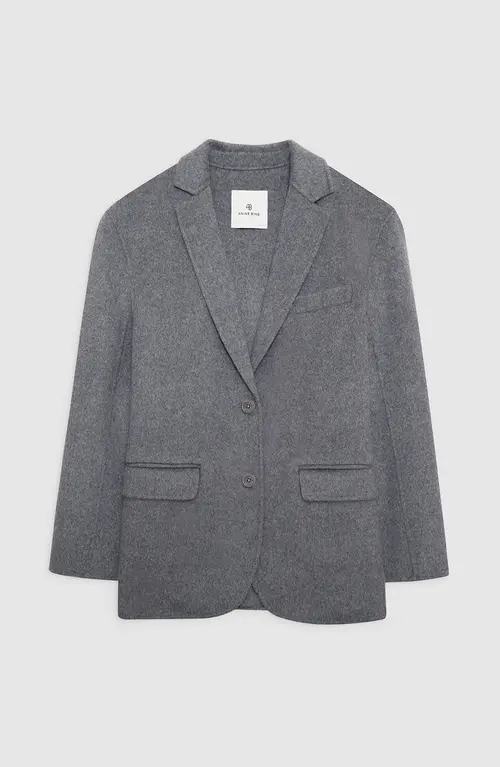 ANINE BING Quinn Blazer - Heather Grey