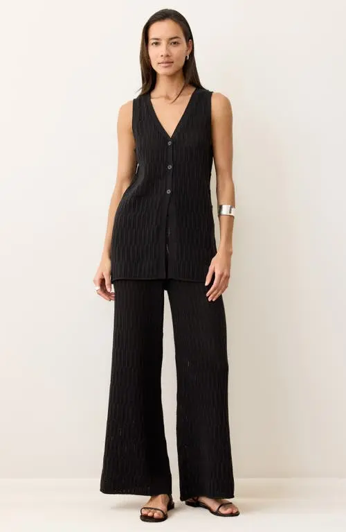 Marine Layer Open Stitch Sweater Vest