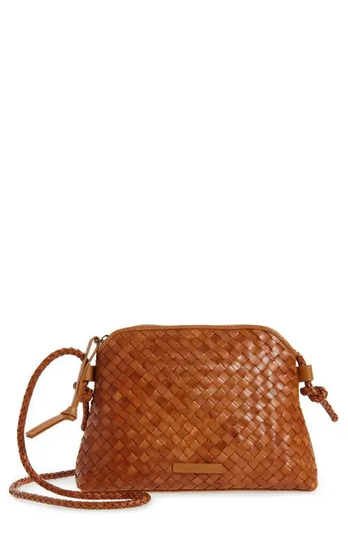 LOEFFLER RANDALL Mallory Woven Leather Crossbody Bag - Timber