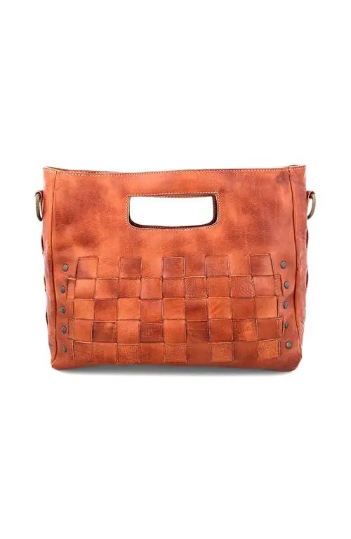 Bed Stu Orchid Handwoven Leather Handbag