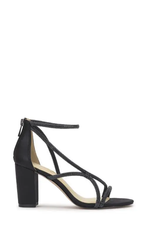 Jessica Simpson Ankle Strap Block Heel Sandals - Black