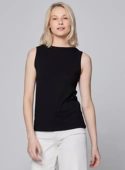 Majestic Filatures Soft Touch Semi-relaxed Boatneck Tank