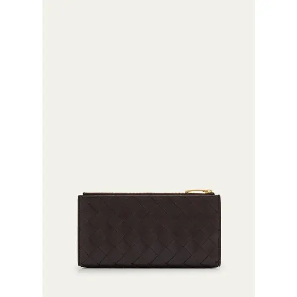 Bottega Veneta Andiamo Leather Long Wallet