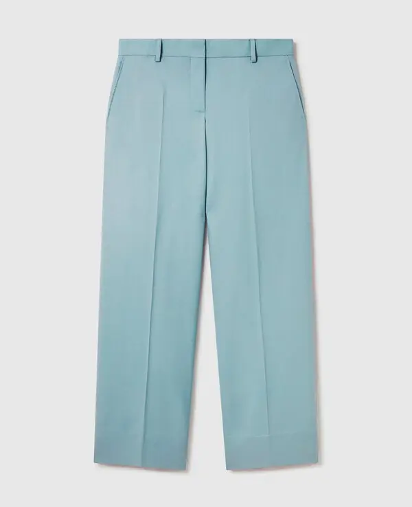 Stella McCartney Pleated Straight-leg Trousers - New Celadon