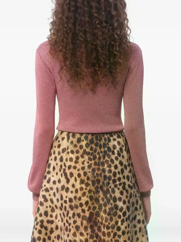 Valentino Garavani Cowl-neck Glittery Sweater