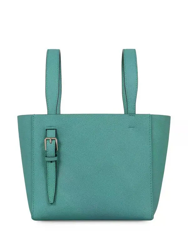 VALEXTRA Micro Soft Bucket Bag - Blue